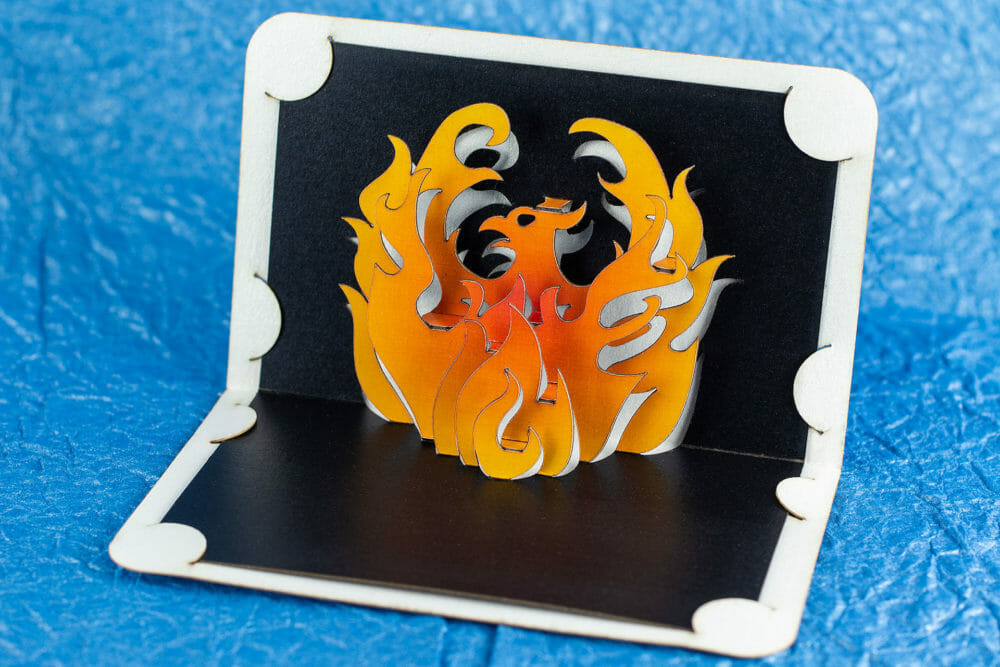 Phoenix Pop Up Card - Evermore Stud.io