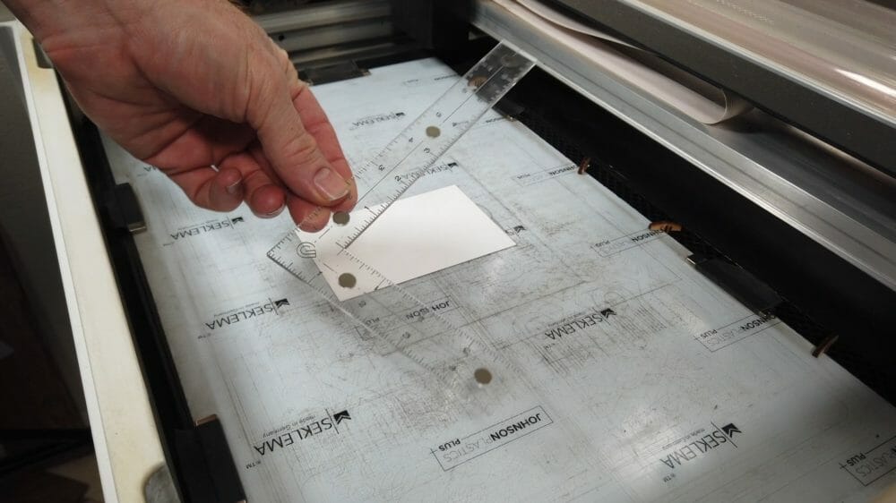 Laser-Scoring Both Sides of a Card - Evermore Stud.io