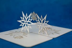 180-Degree-Open Pop Up Snowflakes - Evermore Stud.io